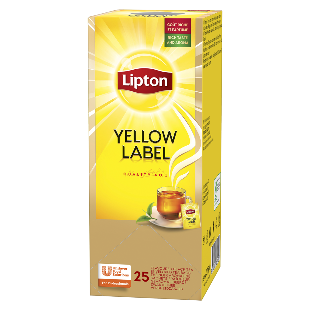 Lipton Yellow Label Te (Pk. á 25 breve) – Kaffe Leif
